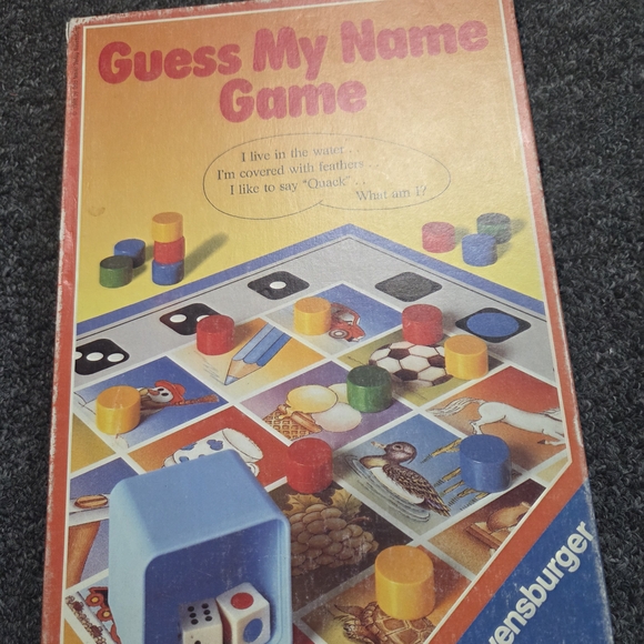Ravensburger | Games | Ravensburger Guess My Name Game Red Blue Yellow ...